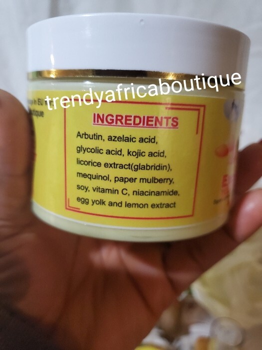 Glitzluxury Exclusive YELLOW SISI BODY CREAM & Evob Raw White Egg Yolk ...