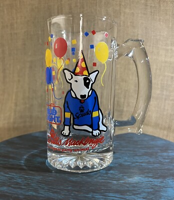 Vintage 1987 Spuds MacKenzie The Original Party Animal Bud Light Glass ...