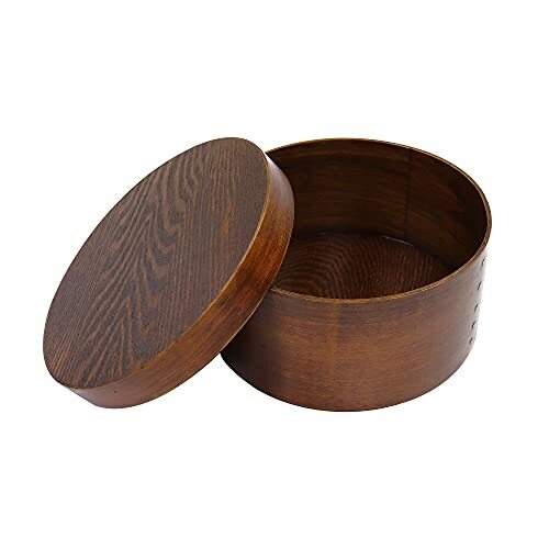 Traditional Wooden Ohitsu Magewappa Rice Keeper Container 5-Go Handmade ...