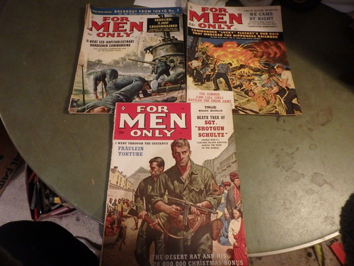 2L-1959 PULP mens magazine- 3 issues of "FOR MEN ONLY" magazines | eBay