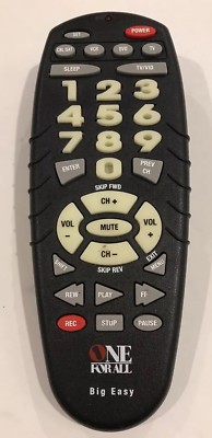 One For All Big Easy Universal Remote Control URC-4330B03 | eBay