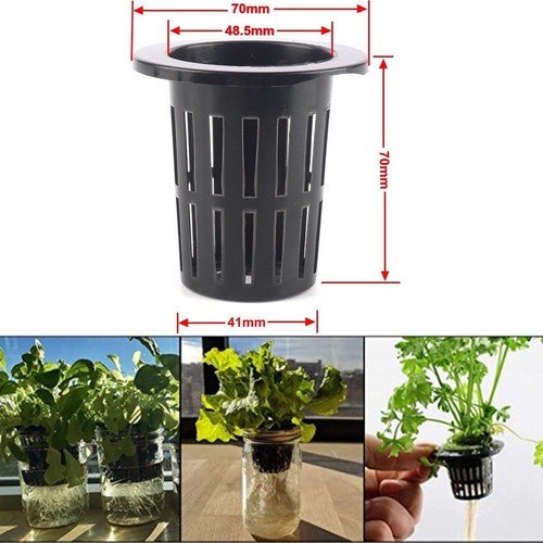 25PCS Plastic Pot Net Cup Containers for Garden Planting and Cloning ...
