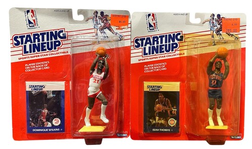 (6) 1988 Kenner Starting Lineup NBA Figure Lot Magic, Kareem, Ewing ...