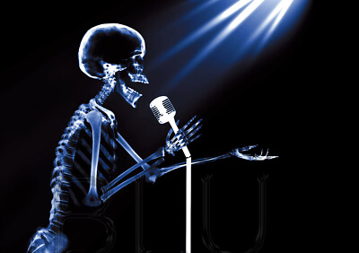 Skeleton Singer 11 x 14" Photo Print | eBay