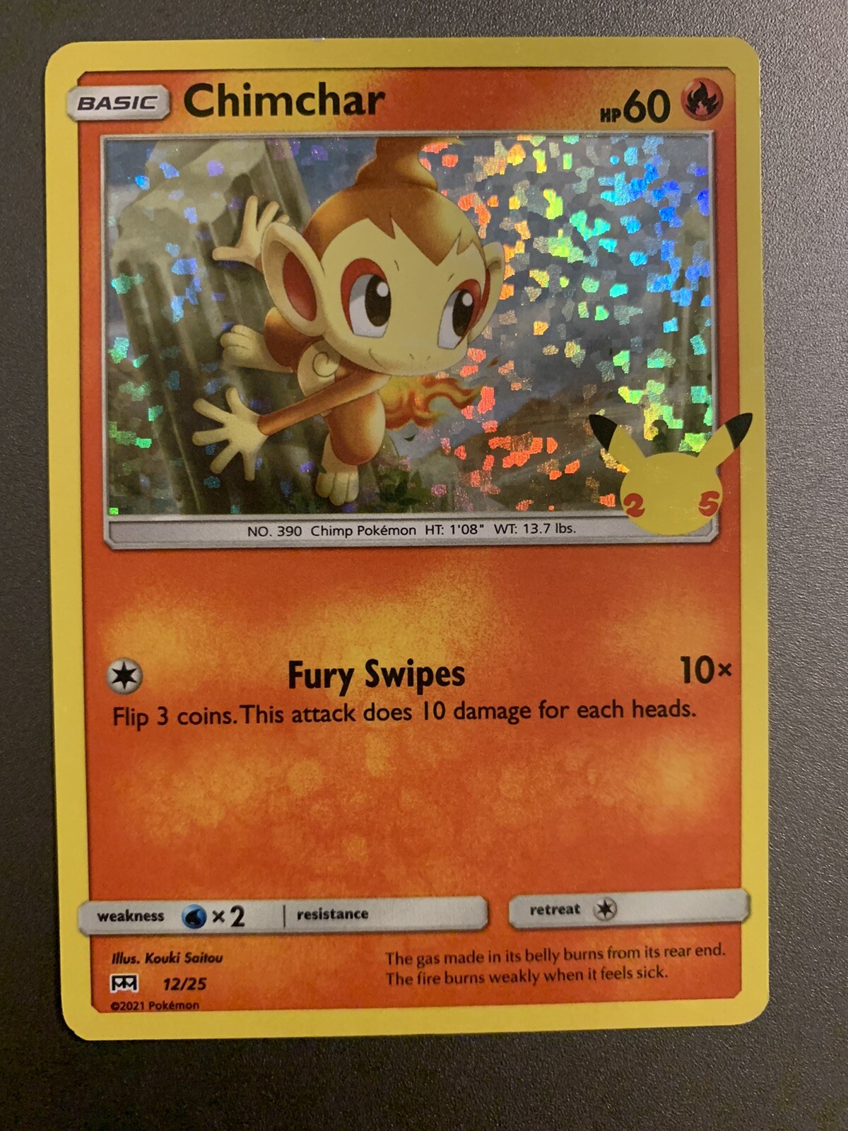 Pokémon TCG Chimchar Shining Fates 12/25 Holo Promo for sale online | eBay