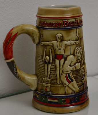 Budweiser Olympics XXIIIrd Games Stein 1980 1984 Los Angeles Boxing ...