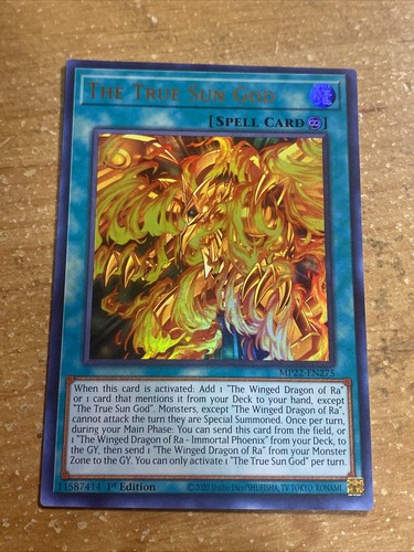 🔥Yugioh MP22-EN275 The True Sun God ULTRA RARE 1ST EDITION | eBay