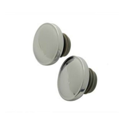 Chrome Ratcheting Style Gas Caps 38-0320 Pair 96-99 Harley FL Repl OE ...