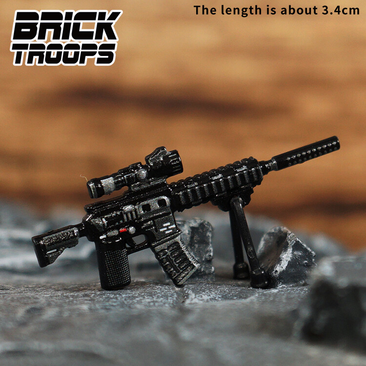Custom M4 Rifle Variants for Minifigures -Pick Color!- NEW Brick Troops ...