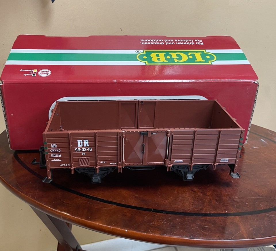 LGB 43210 - Hight Sided Gondola DR #99-03-16 G-Scale Open Wagon Germany ...