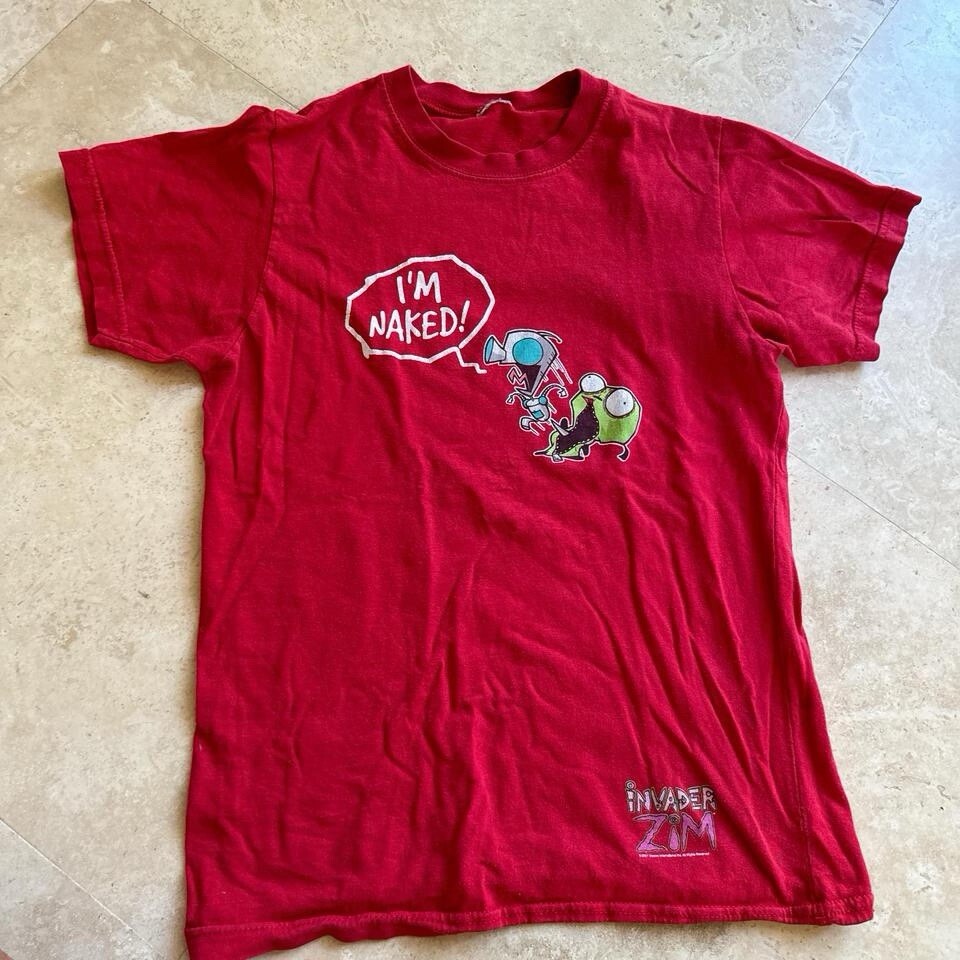 Vintage 2001 Nickelodeon Invader Zim TV Promo T-Shirt… - Gem