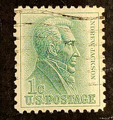 US Stamp Scott # 1209, 1963 1 cent Andrew Jackson, Regular Issue, Used ...