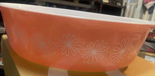 Vintage Pyrex Pink Daisy #045 Oval Casserole No Lid 2.5 Quart, READ | eBay