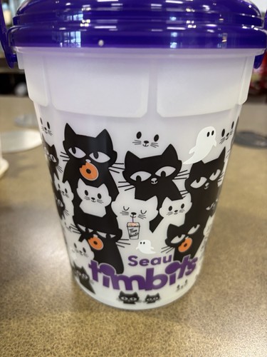 TIM HORTONS TIMBITS HALLOWEEN BUCKET 2025 Black Cat | eBay