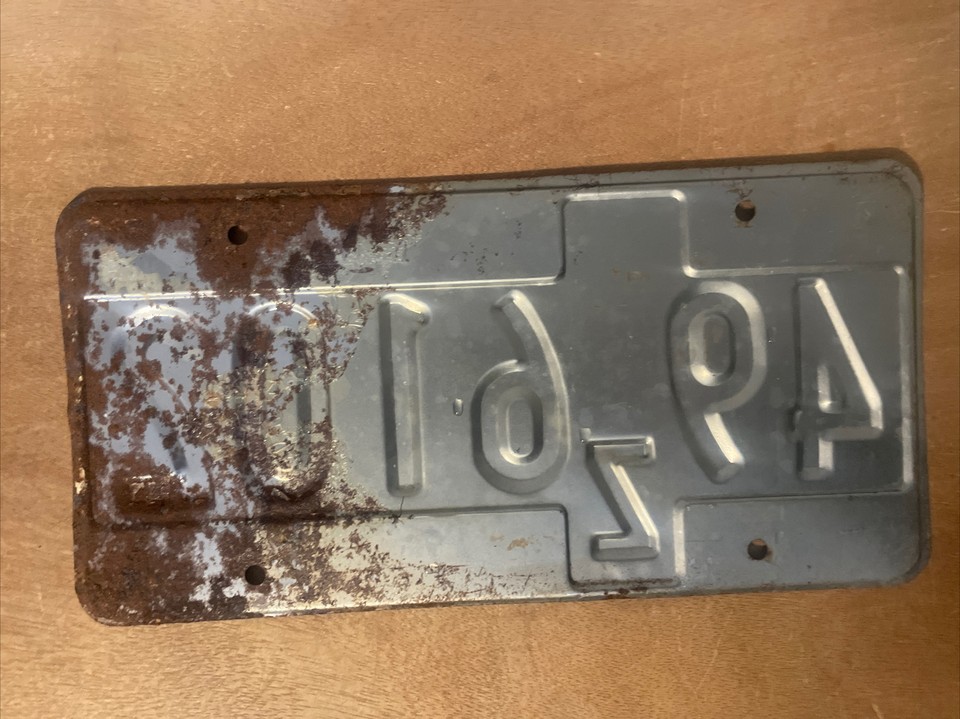 1976 Indiana License Plate Heritage State # 49 Z 6102 Marion County | eBay