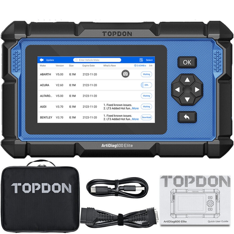 2025 TOPDON AD600 Elite All System 13 Services Diagnostic Tool AFS ...