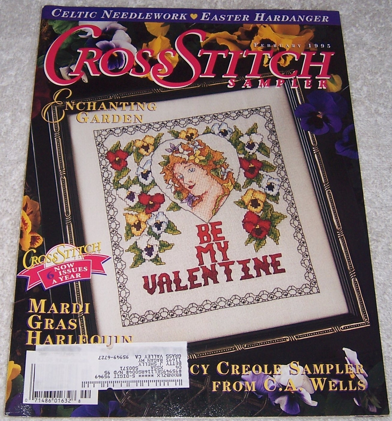 Cross Stitch Sampler Magazine February 1995 | eBay