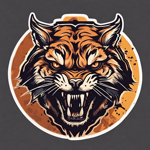 Angry Tiger Sticker 3x3” | eBay