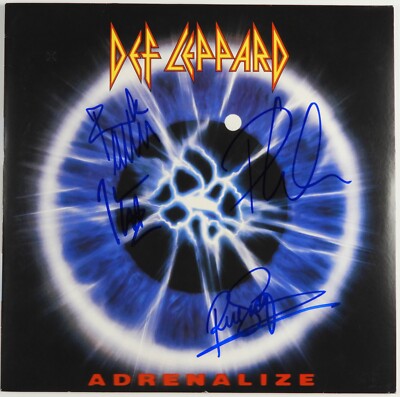 Def Leppard Fully Signed Adrenalize Autograph Album Record Vinyl REAL ...