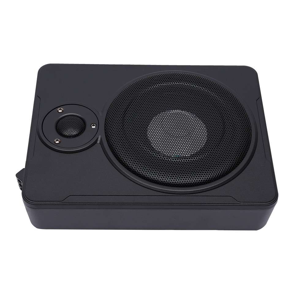 12V 600W 8'' Under-Seat Active Car Subwoofer Audio Speaker Bass Amp Sub ...
