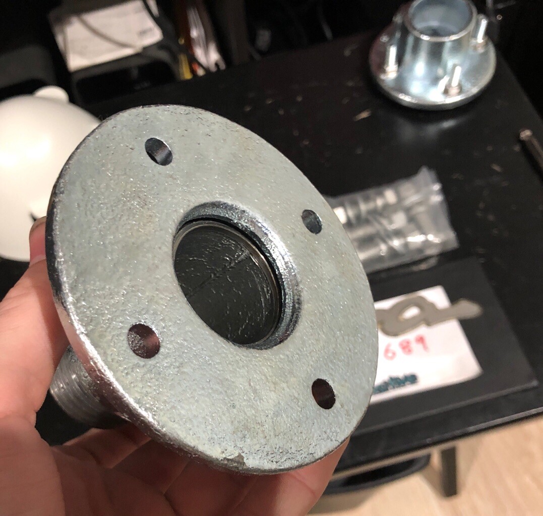 1-1/4" Wind Turbine flange to threaded pipe adapter kit new with ...