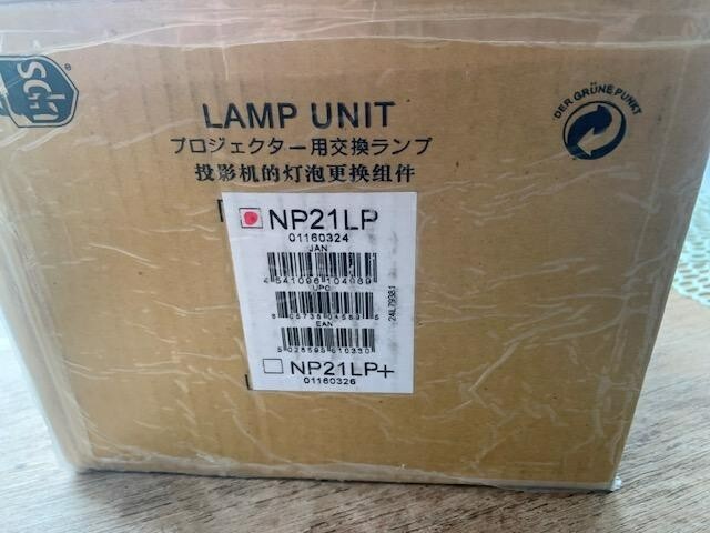 NEW Open Box, GENUINE OEM NEC NP21LP / 60003224 Projector Lamp , Bulb ...