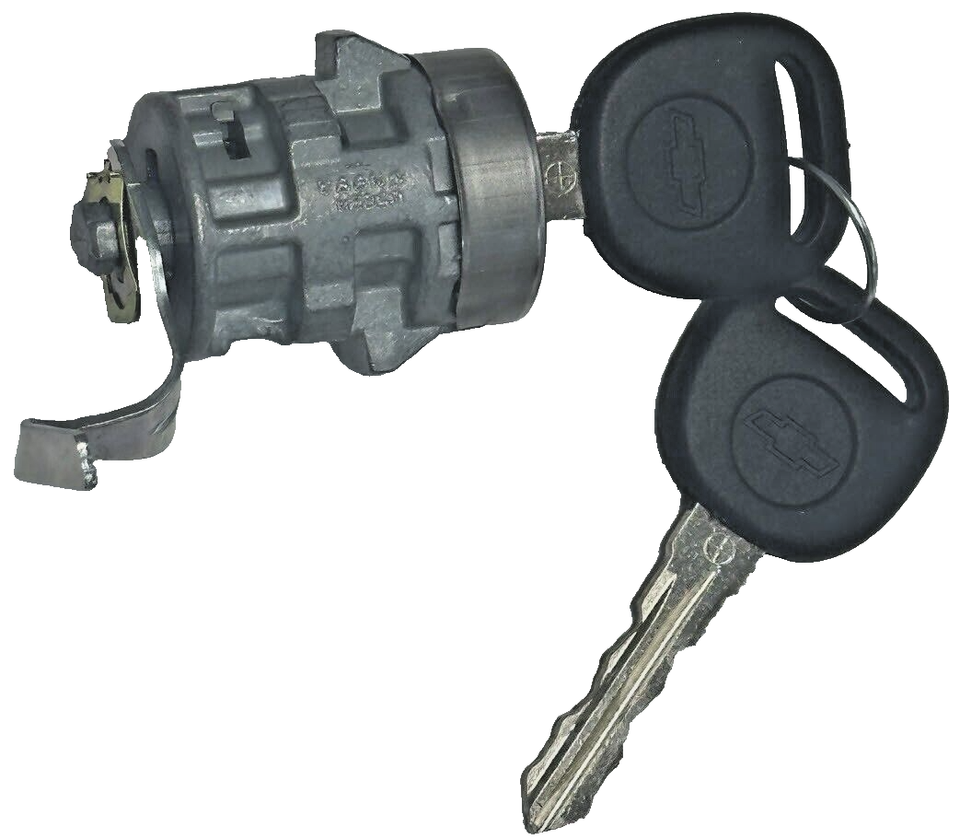 GM Chevrolet OEM TAILGATE Lock Cylinder Assembly W/2 Chevy Bow-Tie Logo ...