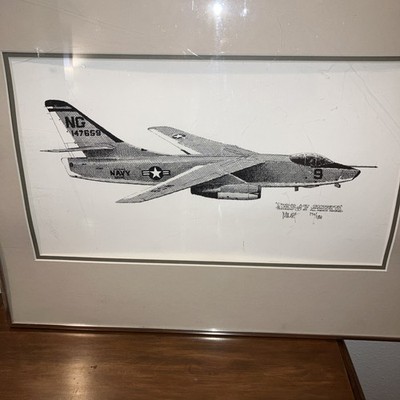 Joe Milich Aviation Framed Art Print Signed 20 X 16 Douglas Skywalker ...