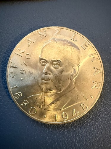 1970 AUSTRIA Franz Lehar Hungarian Composer Silver 25 Shlng Austrian ...