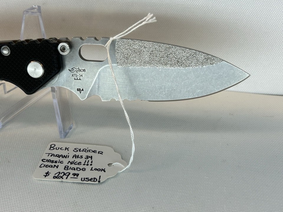 BUCK STRIDER TARANI ATS 34 CLASSIC CLASSIC VINTAGE! CLEAN BLADE LOOK | eBay
