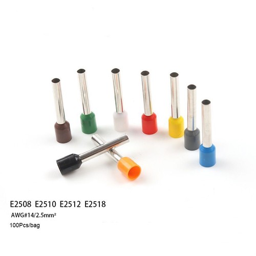 Insulated Tube Ferrule Terminal Block Wire Connector Crimp Terminator ...