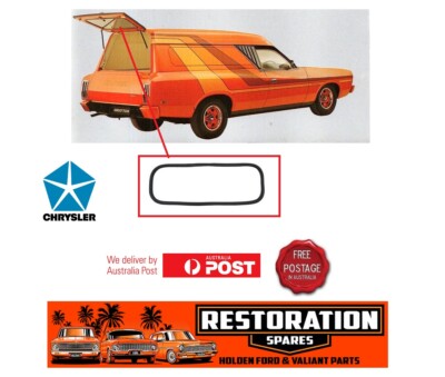 CHRYSLER VALIANT VH VJ CL PANEL VAN UPPER TAILGATE GLASS RUBBER SEAL ...