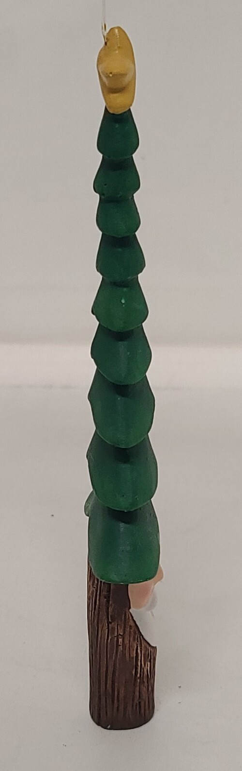 Christmas Tree Ornament Santa Claus Golden Yellow Star Topper Old Man ...