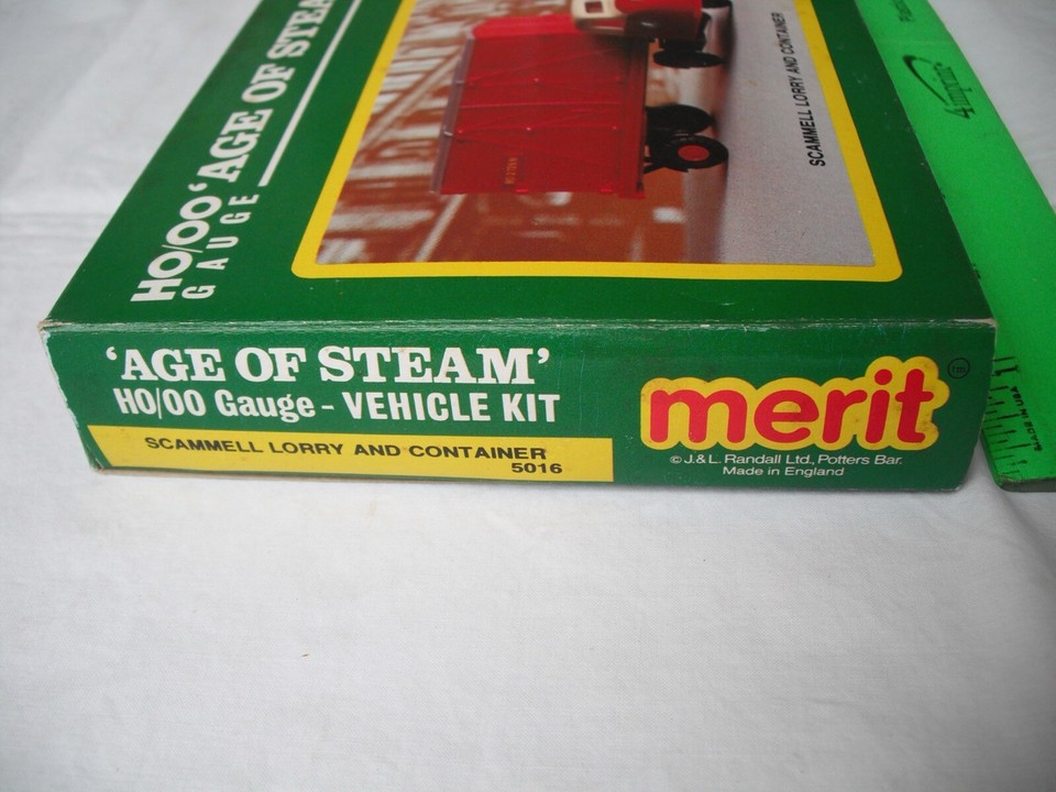Merit 5016 Scammell Lorry and Container, Truck, Vehicle Kit, OO Gauge ...