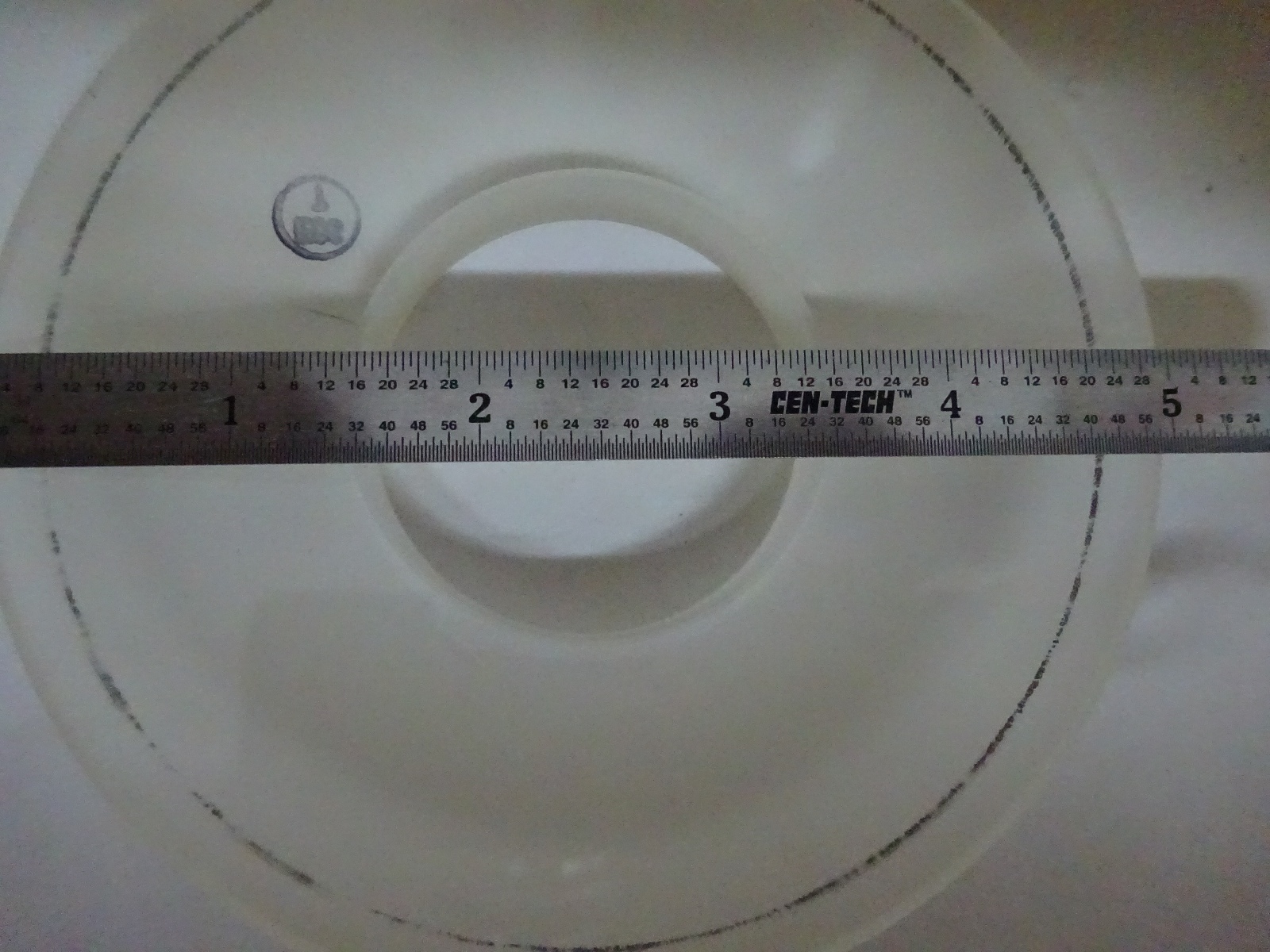 OPTICAL CONVEX CONCAVE DONUT FROSTED LENS MIL SPEC LASER OPTICS AS IS ...