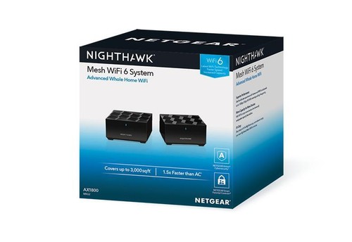 NETGEAR - Nighthawk AX1800 Mesh WiFi 6 System with Router + 1 Satellite ...