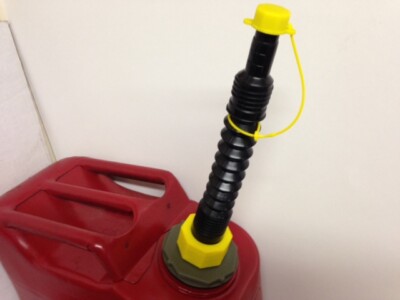EZ POUR KIT JERRY CAN ADAPTER AND BLACK SPOUT KIT AND SOLID YELLOW CAP ...