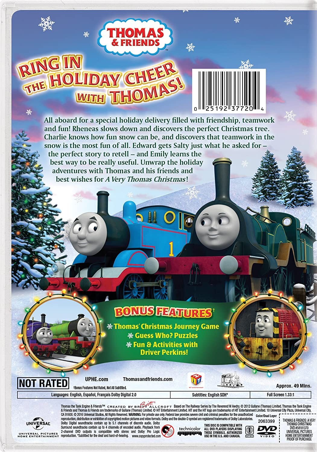 Thomas & Friends: A Very Thomas Christmas (DVD, 2012) for sale online ...