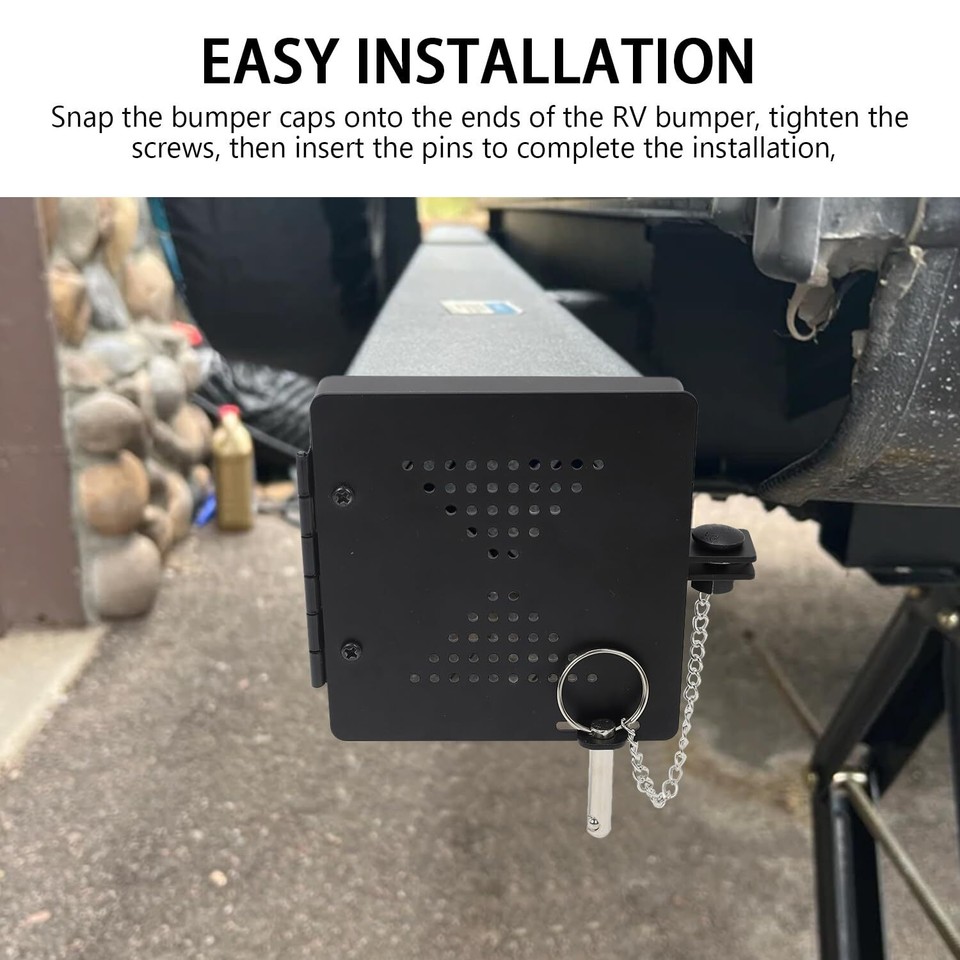 RV Bumper Cap Cover,RV Bumper Plug End Cap,Square Bumper Caps for RV ...