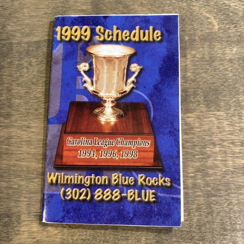 1999 Wilmington Blue Rocks Pick Schedule 1998 Champs | eBay.de