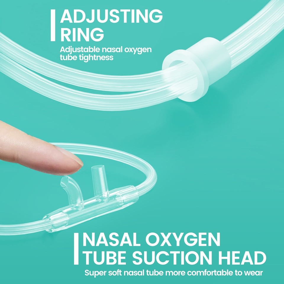 5Pack Nasal Cannula Nasal Oxygen Tube 25ft Oxygen Tubing Oxygen Cannula ...