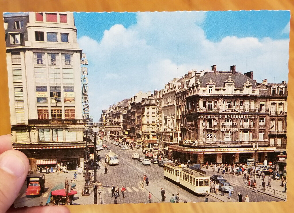 1963 LOT 5 POST CARDS PC of BRUSSELS/BELGIUM/BRUXELLES Tourist Sights ...