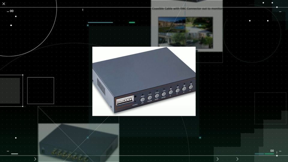 InstallerCCTV 4CH Color Video Quad Multiplexer w/Loop DVR Camera Video ...