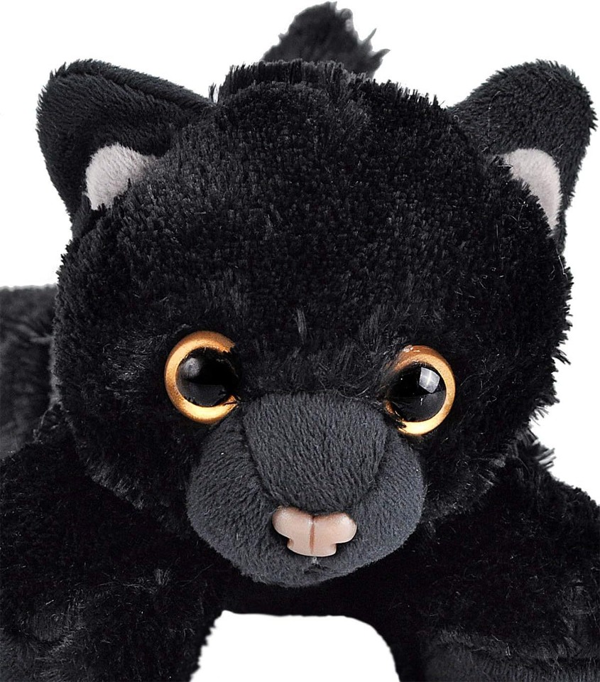 Wild Republic Black Cat Stuffed Animal, Plush Toy, Gifts for Kids, Hug ...