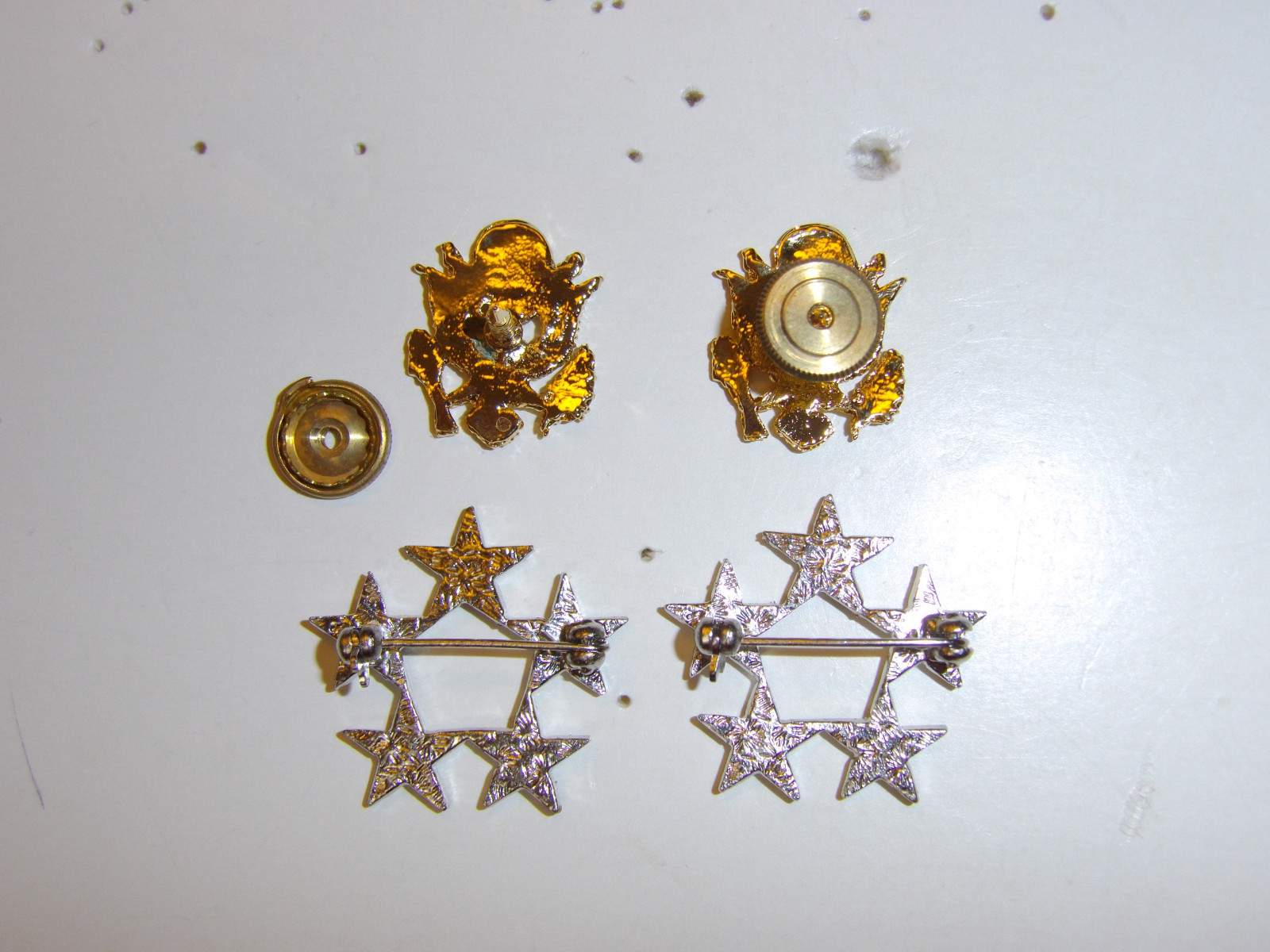 b3045 WW2 US Army 5 Star General Rank gold eagles with frosted stars ...