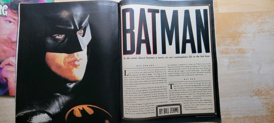 Lot Of 2 Vintage Rolling Stone Magazines- Spielberg 1985- Batman ...