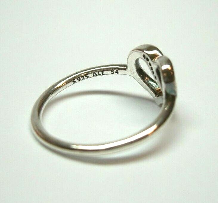 RETIRED PANDORA RIBBONS OF LOVE CZ RING STERLING SILVER 925 191022CZ-54 ...