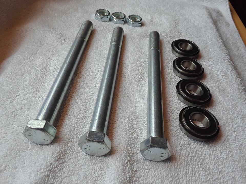 Ruttman Mini Bike Complete Axle-Front Fork-Bearing Kit 5/8-18 x 7 ...
