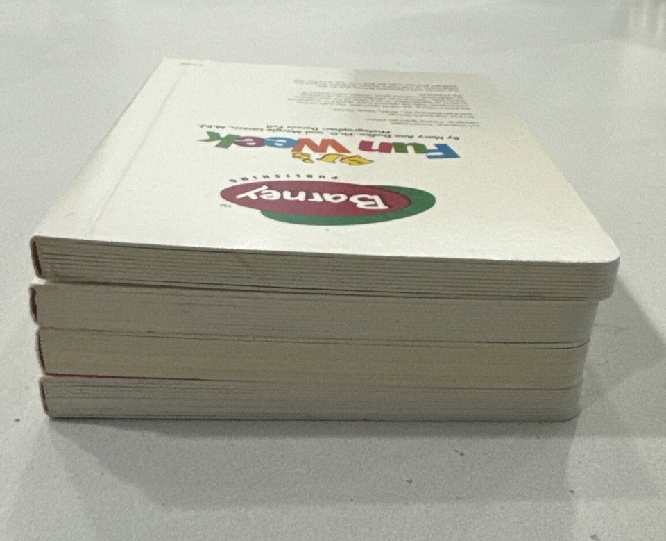 Barney’s Play and Learn Book Set Includes 4 Board Books (1999, Mixed ...