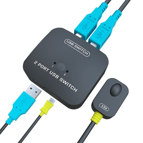 USB Printer Sharing Switch - Printer Splitter for Two Computers,Printer ...